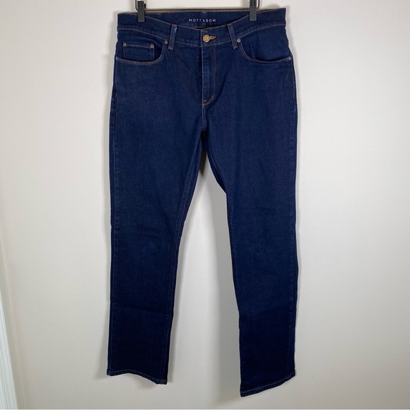 Mott & Bow | Jeans | Mott Bow Mens Straight Leg Dark Wash Denim Blue ...